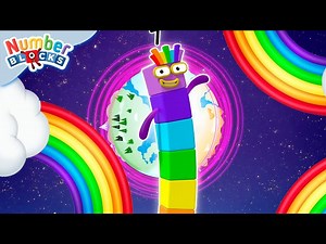 Rainbows, Colourful Maths and Shapes | 123 - Learn to Count | Numberblocks - Videos For Kids