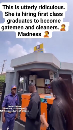 Here at De King Everyone here is a First Class graduate, including the Cleaners and the Gate men Money rules the world | Maji Isah