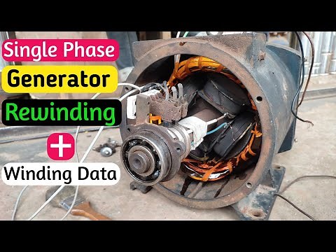 Generator Rewinding.Single phase 2 kw generator rewinding. 36 slot single phase generator winding।