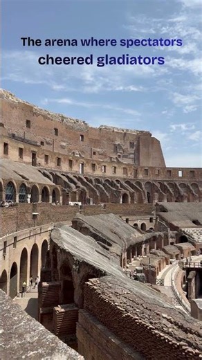 Inside Rome’s COLOSSEUM 🏛️ | Arena Floor & Exterior #shorts #travel#rome