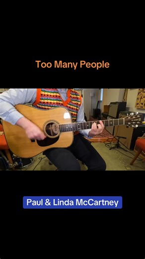 Guitar Recreation of 'Too Many People' by Paul McCartney