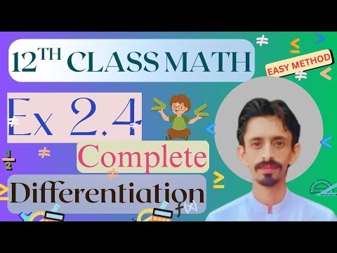 12th class math 2.4 || 2nd year ch2 derivatives easy method