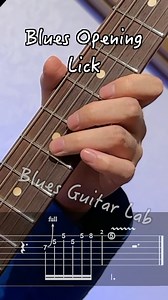 718K views · 5.3K reactions | [Tab & lesson in bio]Blues opening lick...
