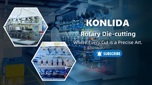 Curious How Rotary Die-Cutting Works in EMI Shielding Production? Discover KONLIDA! In this video, welcome to explore KONLIDA—a specialized provider of EMI shielding materials and thermal management solutions. We focus on the rotary die-cutting process in EMI shielding material production. Watch as we show the details concerning every step from installing roll materials onto the cutting machine to how the rotary die-cutting machine performs precise cuts. The video features a visual machine inter