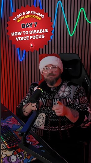 On the seventh day of Fix-mas, Dricksus gave to me... a tip to stop Voice Focus from stealing my mic! 🎶🎤 Day 7 is all about Windows' Voice Focus. That feature meant to help your mic can sometimes turn down other apps or block your device when you're mixing audio like we do at BEACN. Dricksus walks you through: • How to check which devices have Voice Focus/Audio Enhancements enabled • How to turn them off safely • Why this keeps your streams and recordings balanced A few clicks a reboot = all y