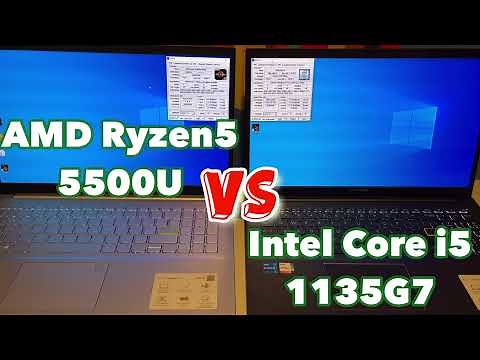 AMD Ryzen 5 5500U vs Intel Core i5-1135G7 Geekbench 5 benchmark