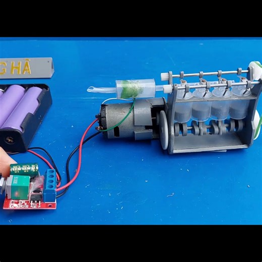 Homemade smoke engine model | Vinh Creative