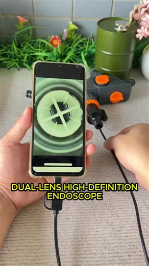 SEE EVERYTHING. 🔎 Dual-Lens Endoscope provides 5MP HD clarity for a full 360° inspection inside engines, pipes, and walls. No blind spots. GET YOURS! 👇 https://quickmechtools.com/products/5mp-dual-lens-hd-endoscope #quickmechtools #fyp #Borescope #InspectionCamera #MechanicTools #DIYHacks | Quickmechtools