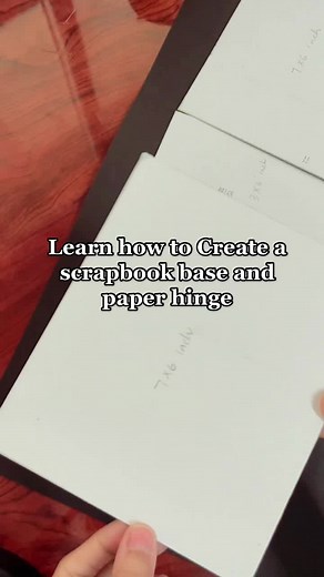 Craft DIY Tutorial: Making a Scrapbook Base and Paper Hinge
