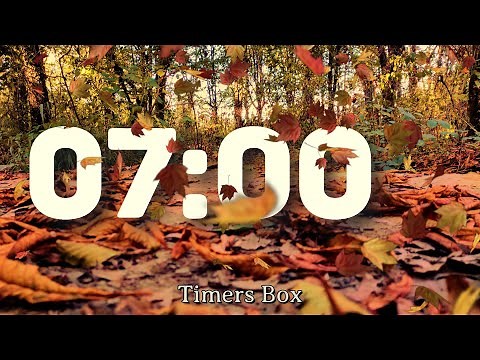 Fall 7 Minute Autumn Ambiance Timer with Relaxing Music & Alarm 🍂🎶