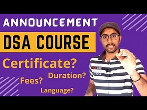 DSA Course in Telugu Announcement | Vamsi Bhavani