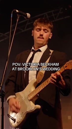 Victoria Beckham at Brooklyn Beckhams wedding The Beckhams would love The Polygons! #victoriabeckham #beckham #brooklynbeckham #indieband #dance