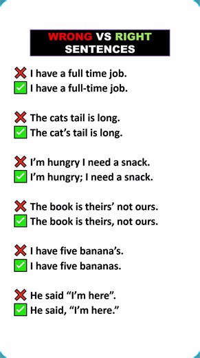 ✅ 10 Most Common Grammar Mistakes in English (And How to Fix Them!) 🌍 | Learn Fast with #Shorts