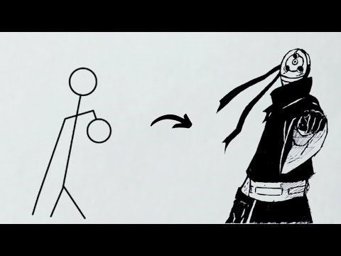 How To Draw Obito Uchiha | Easy Anime Drawing Step By Step | Naruto Shippuden |