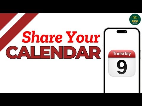 How to share a calendar on iPhone ?
