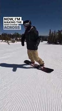 How to change edges while snowboarding #snowboard #snowboard