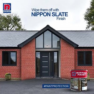 Nippon Slate Finish Satin with its specially formulated UV additive not only shields your special walls from stains and cracks, but also gives a consistent wet look with a classic matt finish. You cannot ask for more, right? #NipponPaintPH | Nippon Paint Coatings Philippines, Inc.