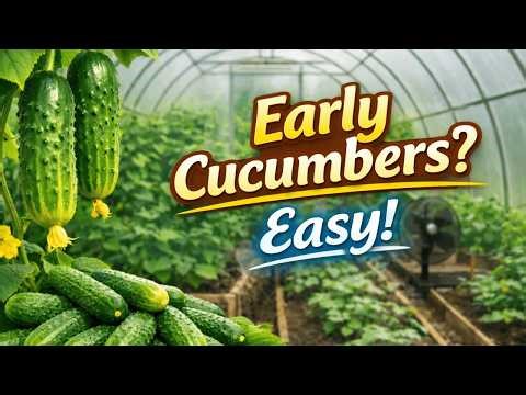 Easy Way to Grow Early Cucumbers in a Greenhouse | Our Experience