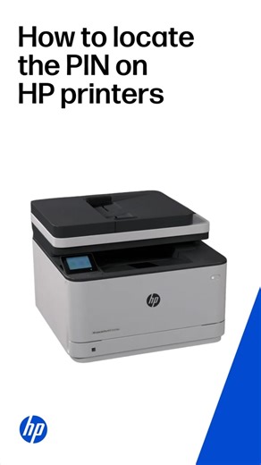 How to locate the PIN on HP printers #shorts