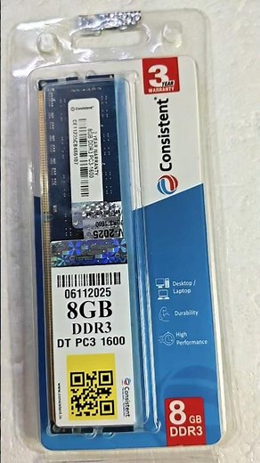 8GB DDR3 1600 fsb Ram unboxing #shorts #smartphone #trending #virals #reels #desktop #computerRam