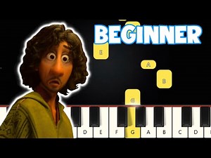 We Don't Talk About Bruno - Encanto | Beginner Piano Tutorial | Easy Piano