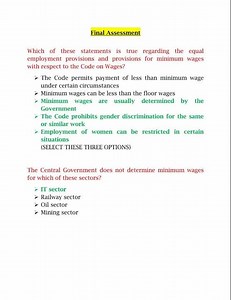 Code on Wages COURSE ANSWERS IGOT KARMAYOGI