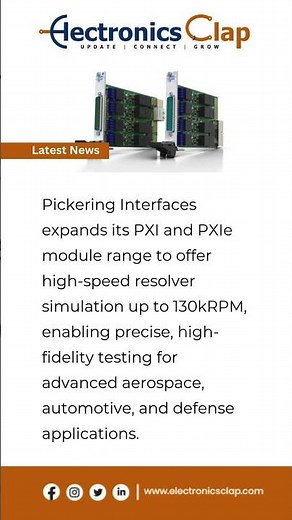 Pickering Expands PXI Modules for High-Speed Resolver Simulation | Aerospace & EV Testing #news #ai