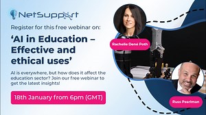 AI is everywhere, but how does it affect the education sector? Register for our free webinar on the 18th Jan to discover: >Innovative ways to enhance teaching practices with AI >Safe and ethical use of AI in schools >The best CPD resources for AI & more http://mvnt.us/m1811692 | NetSupport