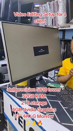 Ultimate Video Editing Setup: Dell Precision 5810, 4K LG Monitor
