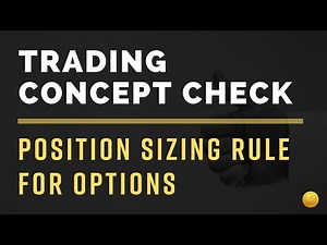 Position sizing rule for Options Trading