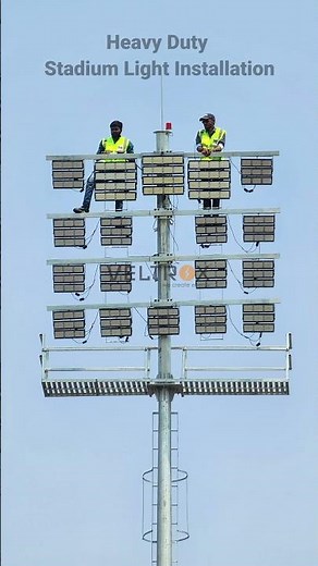 Massive Stadium Light Installation | Heavy-Duty Stadium Light Installation! | Veltrox