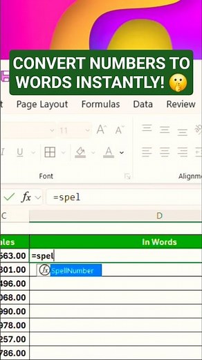 Convert Number to Words in Excel Automatically using VBA SpellNumber 💰🔢 | Step-by-Step Guide