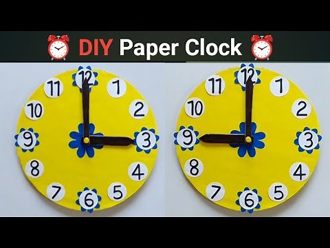 How to Make a Paper Clock | Easy Time Teaching Craft for Kids