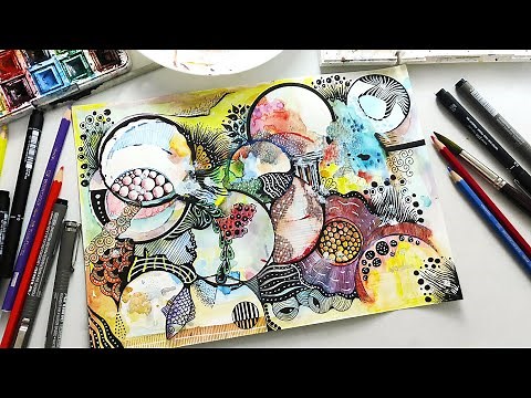 Creating Calming Art with Watercolor Zentangle & Neurographic Art Therapy
