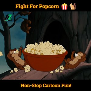 26K views · 1.1K reactions | Fight For Popcorn️閭 #PopcornWar #CartoonShowdown #SnackTimeChaos #WinterFun #DuckVsChipmunk #CartoonLaughs #AnimatedAntics #BattleForBites #ClassicCartoonMagic #FoodFightFrenzy | Nostalgic Frames | Facebook