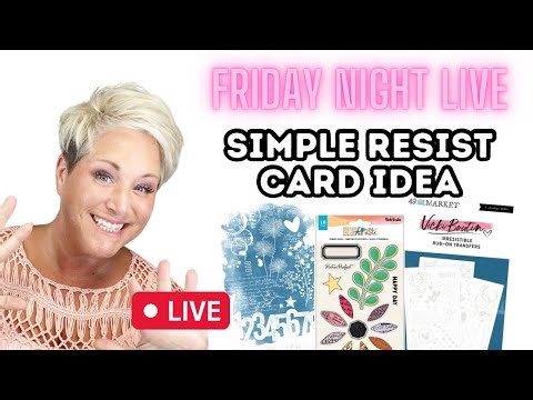 Simple Resist Technique for Cards