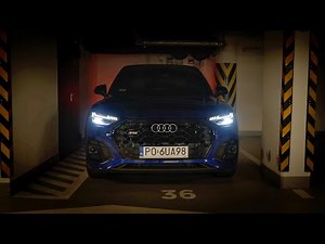 Audi Q5 Sportback Light Show / digital OLED rear lights effects, front Matrix LED, interior ambient