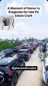 A Moment of Honor in Kiagbodo for late Pa Edwin Clark A long convoy rolls into Kiagbodo, Burutu LGA, Delta State, as dignitaries arrive to pay their respects to the late elder statesman, Pa Edwin Kiagbodo Clark (1927–2025). Among them is Delta State Governor, Rt. Hon. Sheriff Oborevwori, leading a powerful tribute to a man whose legacy shaped the Niger Delta and Nigeria. A moment of honor for a towering figure in Niger Delta history. #NigerDelta #GbaramatuVoiceTV #EdwinClark #SheriffOborevwori #