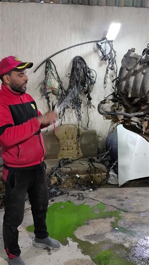 Exploring Car Parts in a Workshop Environment