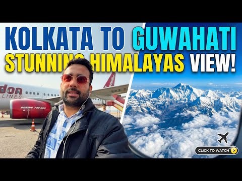 Kolkata to Guwahati Flight Journey | Stunning Himalayan Views 🏔️ | Spicejet Boeing 737 800