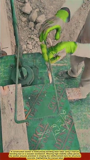 Manual Rebar Bender: Shaping Steel Rods Fast Precise #tool #tools #innovation