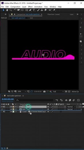 Test Audio Spectrum in After Effects 2023 - Audio Visualizer – No Plugins #shorts