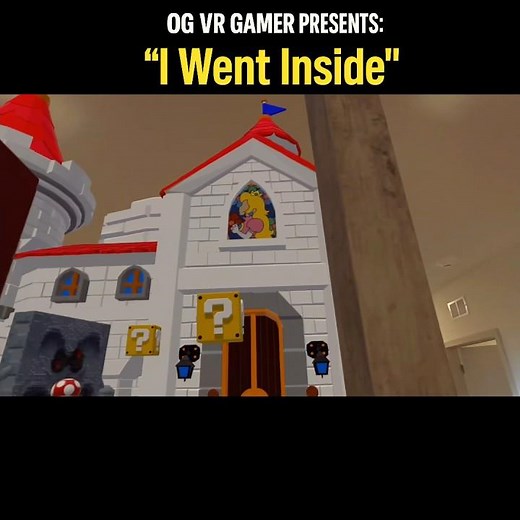 I Went Inside “Mario 64” in VR… Through a Mixed Reality Portal in My Living Room 😳🎮