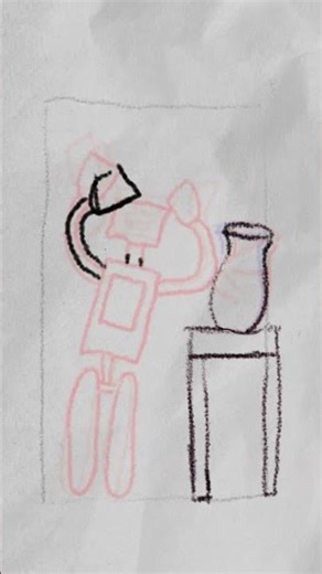 Drawing a Robot Timelapse 🤖 | Rough Sketch Process