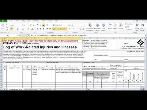 How to fill out a basic OSHA form