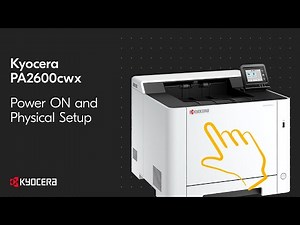 Kyocera PA2600cwx Series Power On Wired Network Install