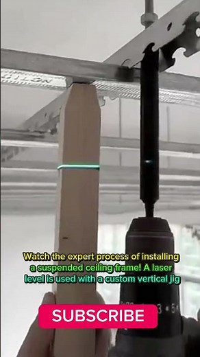 Ceiling Perfection! Level Drywall Frame Installation Using a Laser Level & Precision Jig