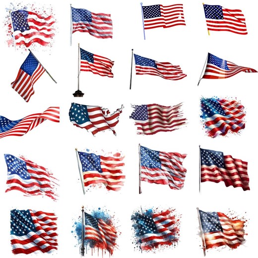 USA Flag PNG – American Flag Transparent Background | Digital Download - Etsy