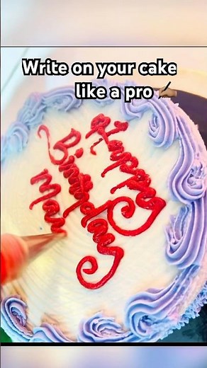 Cake Writing Practice | Learn to Write on Cakes with Buttercream