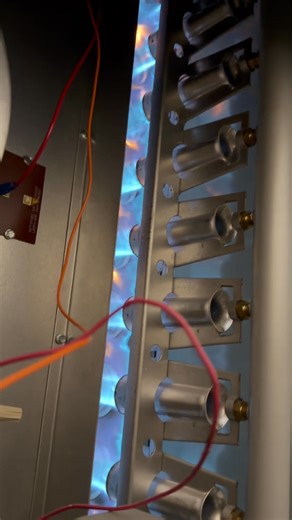 Not what you want to see from your 300,000 BTU unit heater! Gas valve is leaking gas by after shutting off and rolling out of the heat exchanger dangerously!New gas valve is on the way! | Dead Creek Plumbing and Heating